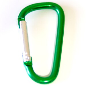 6pcs D Shaped Small Carabiner Spring Belt Clip Key Chain / 1-7/8" / Mix ...