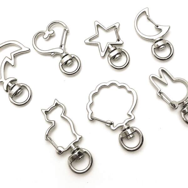 Metal Rabbit Keychain - Etsy