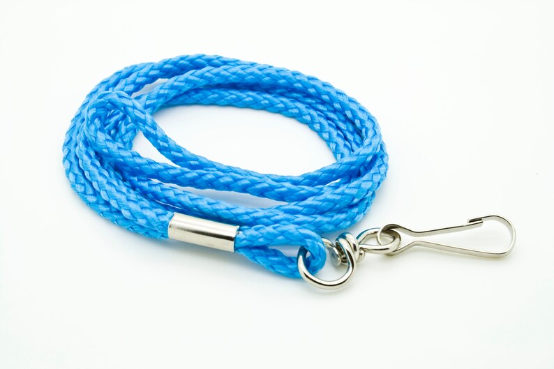 100pcs Rope ID Neck Lanyards With Swivel J Hook for ID Cards/badges - Etsy