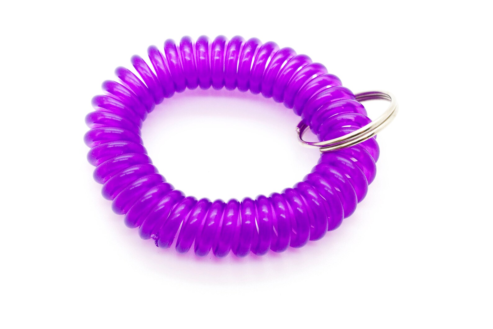50pcs PURPLE Color Soft High Quality Spring Spiral Coil Elastic Wrist ...