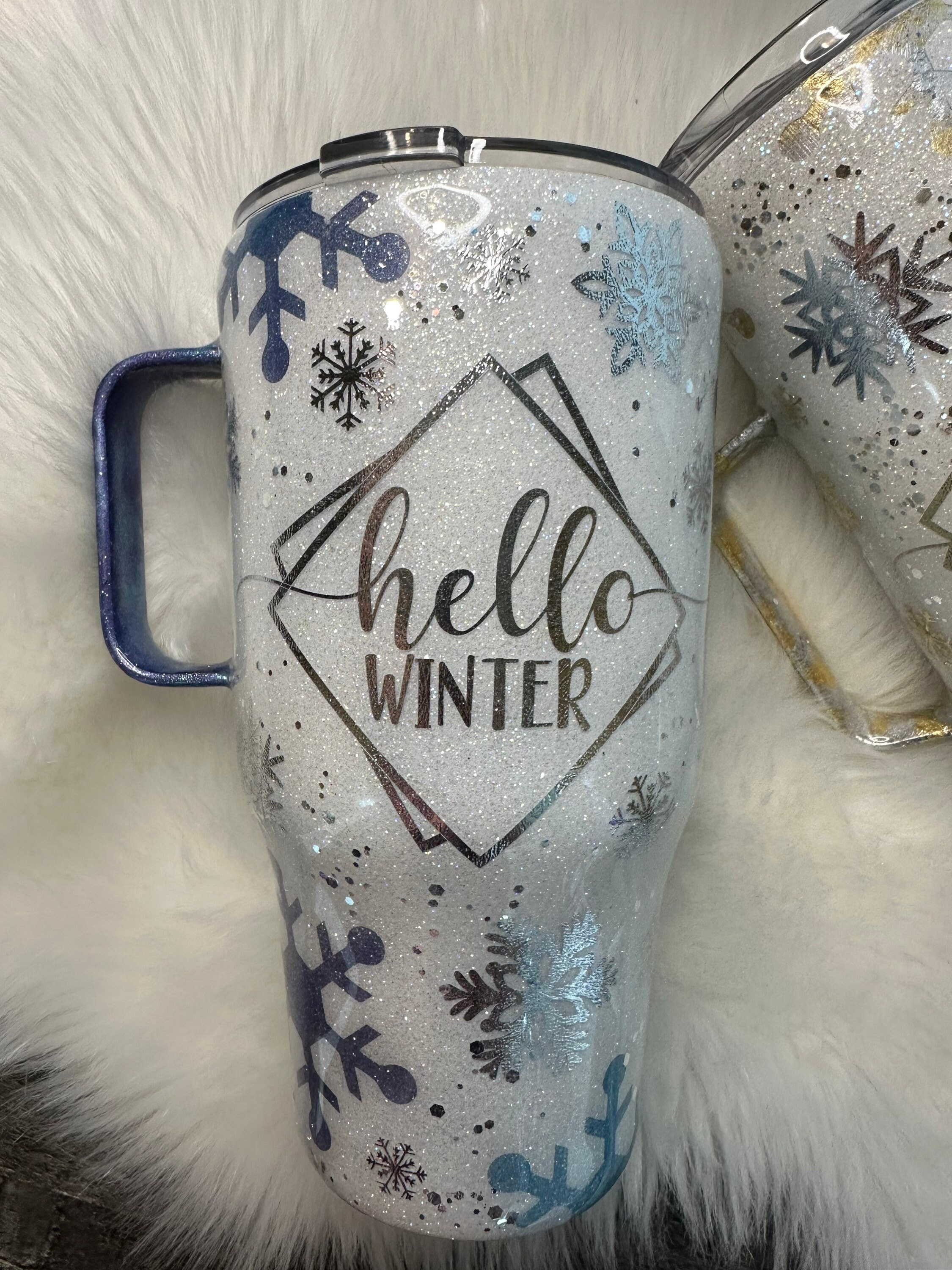 30 Oz. Hello Winter Snowflake Tumbler - Etsy