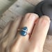 Icy A-grade Type A Natural Royal Blue Jadeite Jade Calabash Ring ...