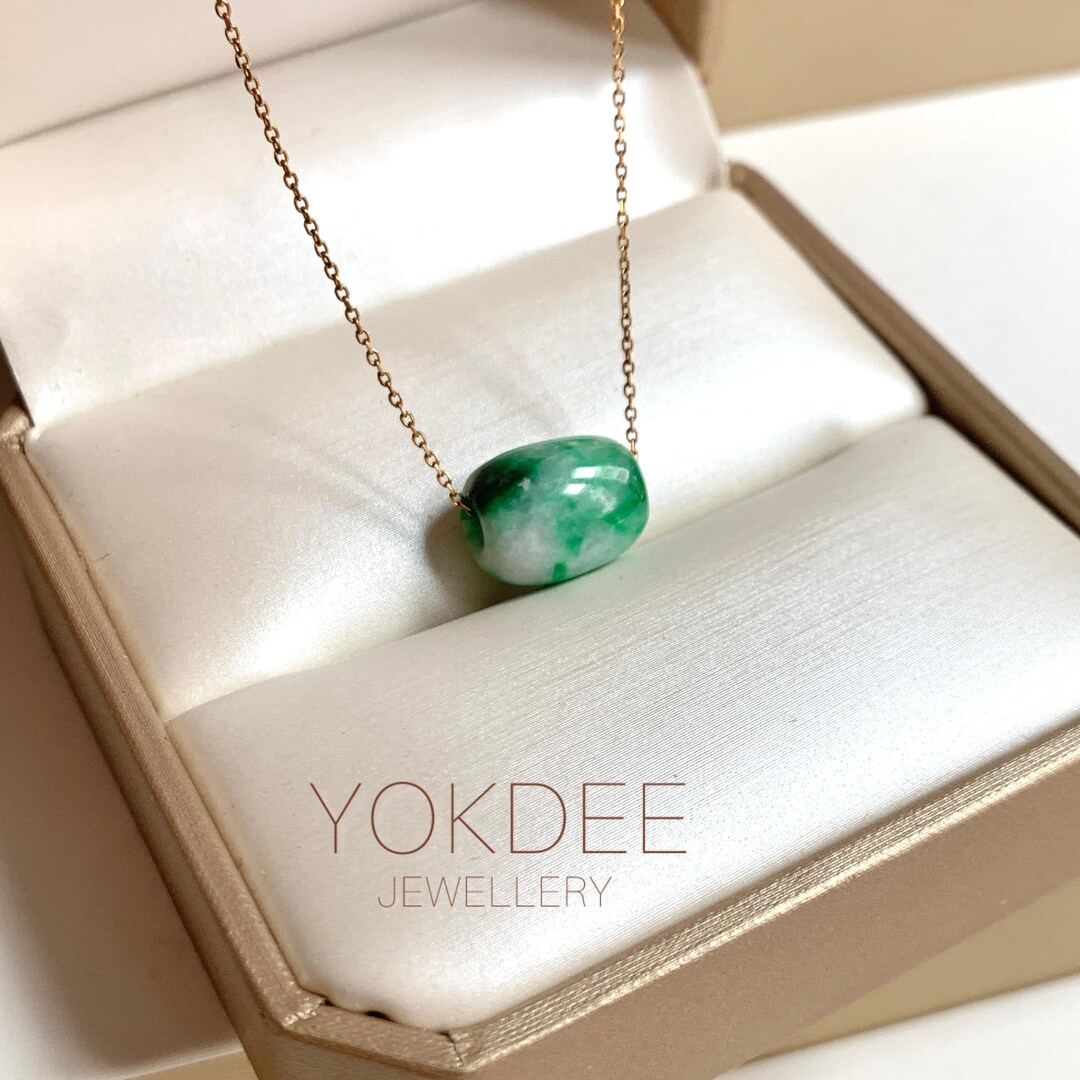 A-grade Natural Imperial Floral Jadeite Barrel No. 172553 - Etsy