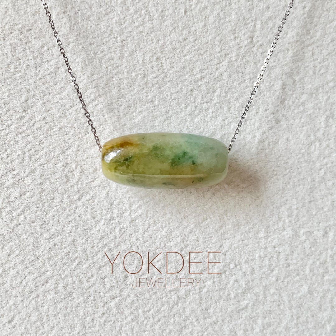 A-grade Natural Earthy Tone Jadeite Barrel No. 220390, Simple Jade ...