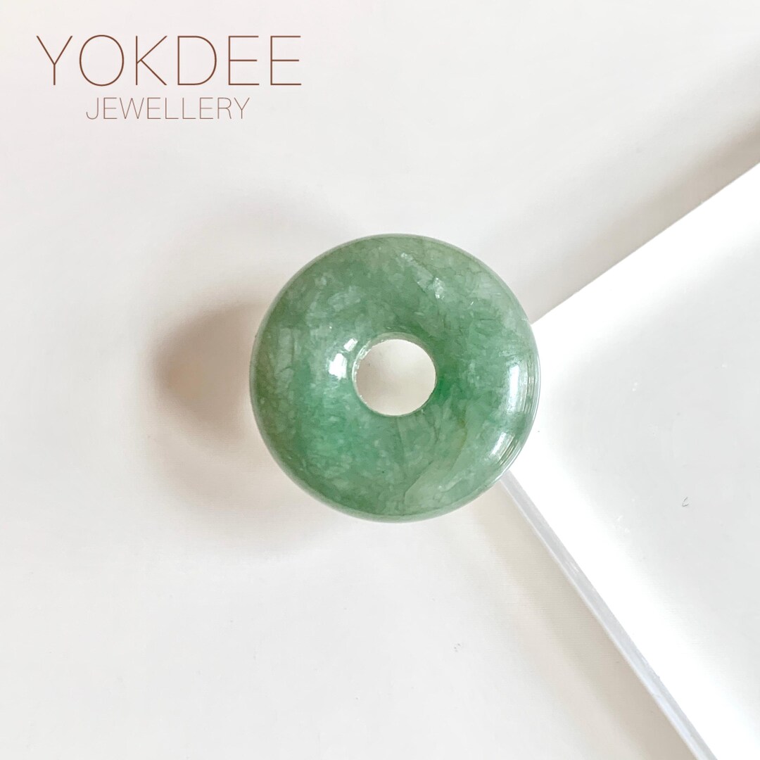 A-grade Natural Bluish Green Jadeite Bagel Piece No. 172532 - Etsy