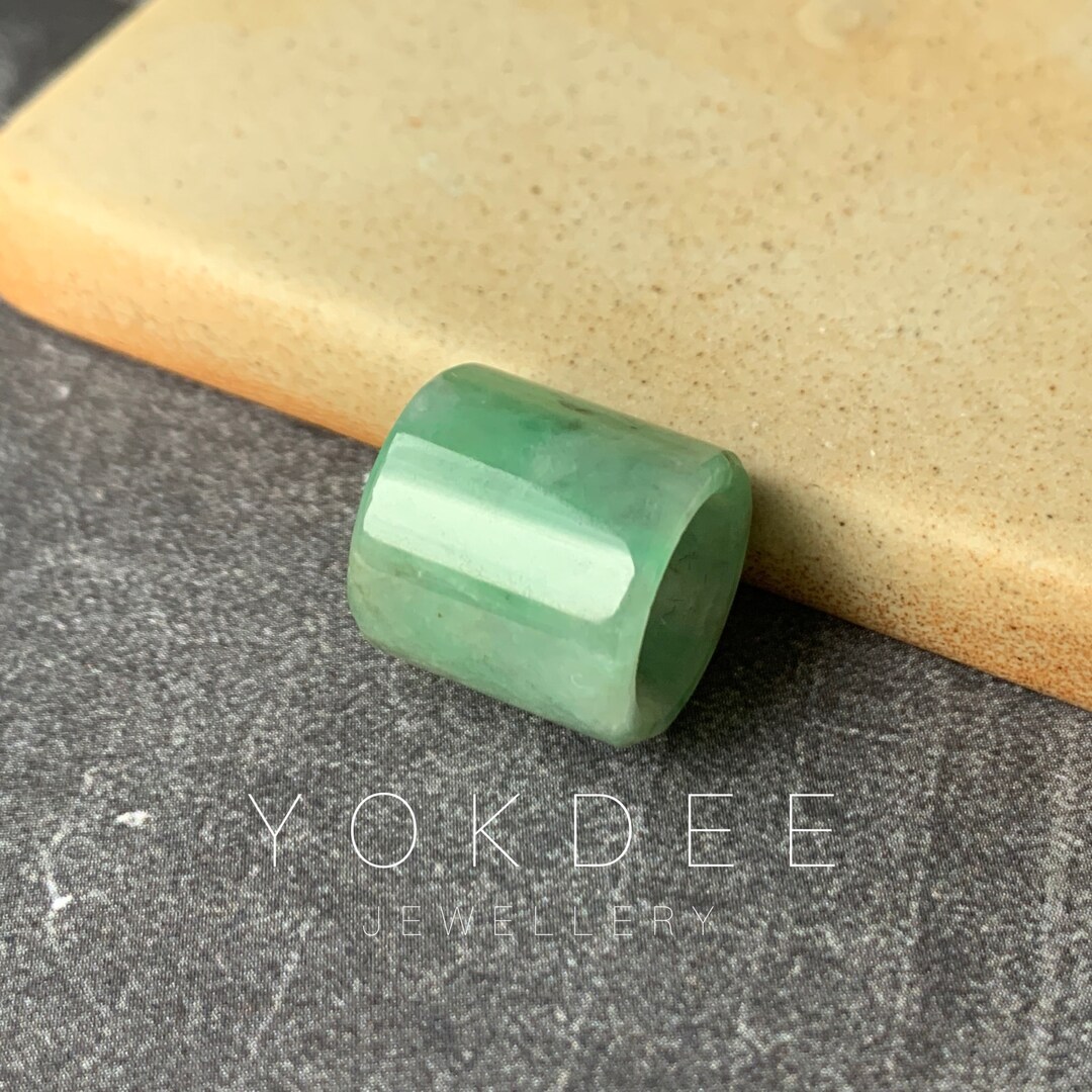 A-grade Natural Floral Jadeite Barrel Pendant No.171508, Minimalist ...