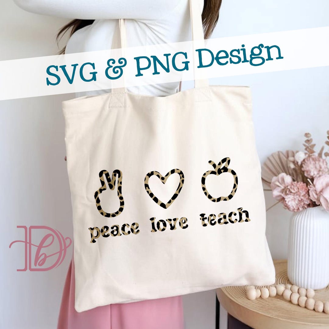 Leopard Print Teacher SVG + PNG, School Teacher Appreciation Design ...