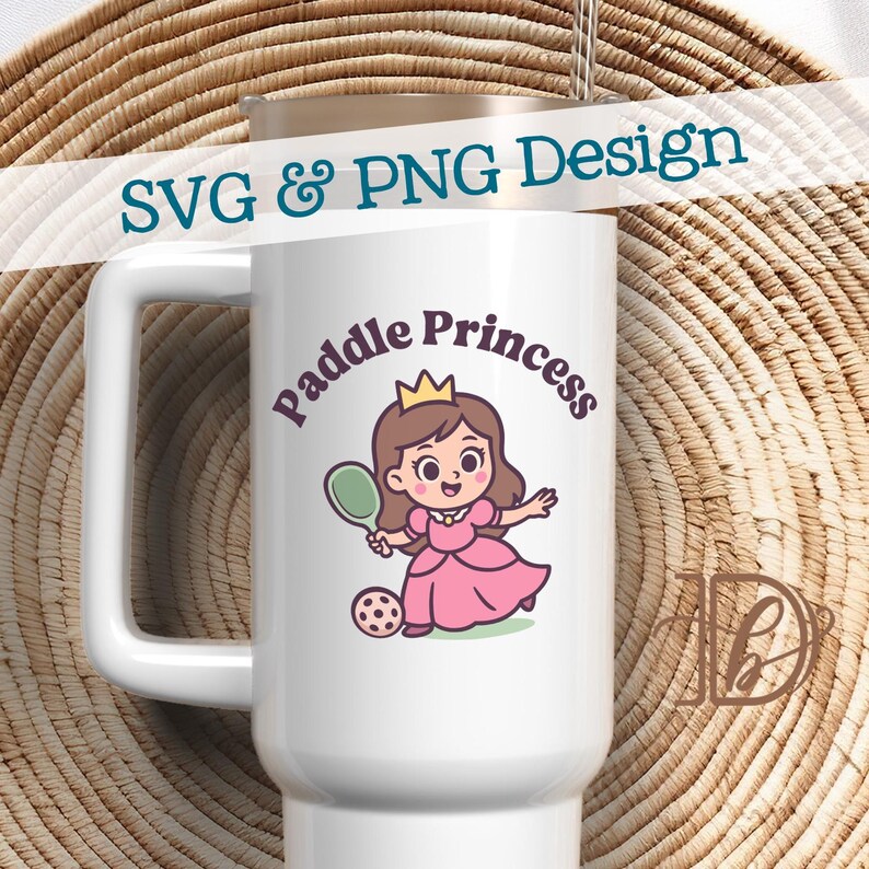 Paddle Princess Pickleball SVG + PNG, Princess Pickleball Team Name ...