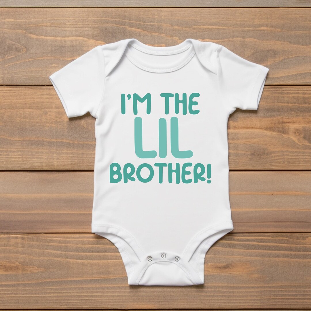 I'm the Lil Brother!, SVG, PNG, HTV Design, Handmade Baby Shower Gift ...
