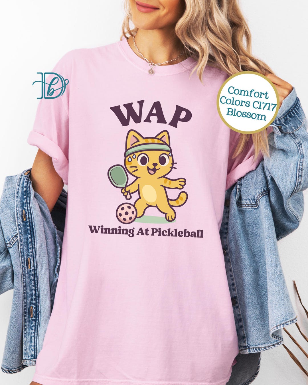 Winning at Pickleball Team Name, Cartoon Cat, Funny Pickleball Team ...
