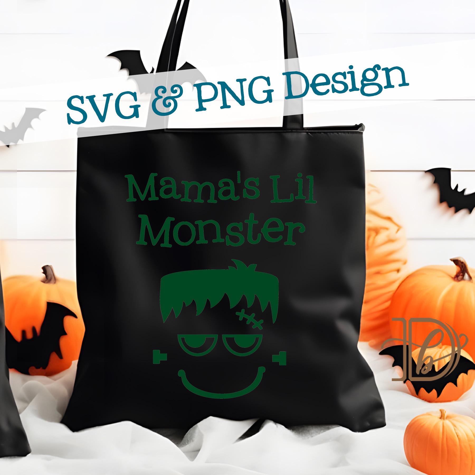 Mama's Lil Monster SVG + PNG, HTV Design, Fall Baby Shower Gift ...