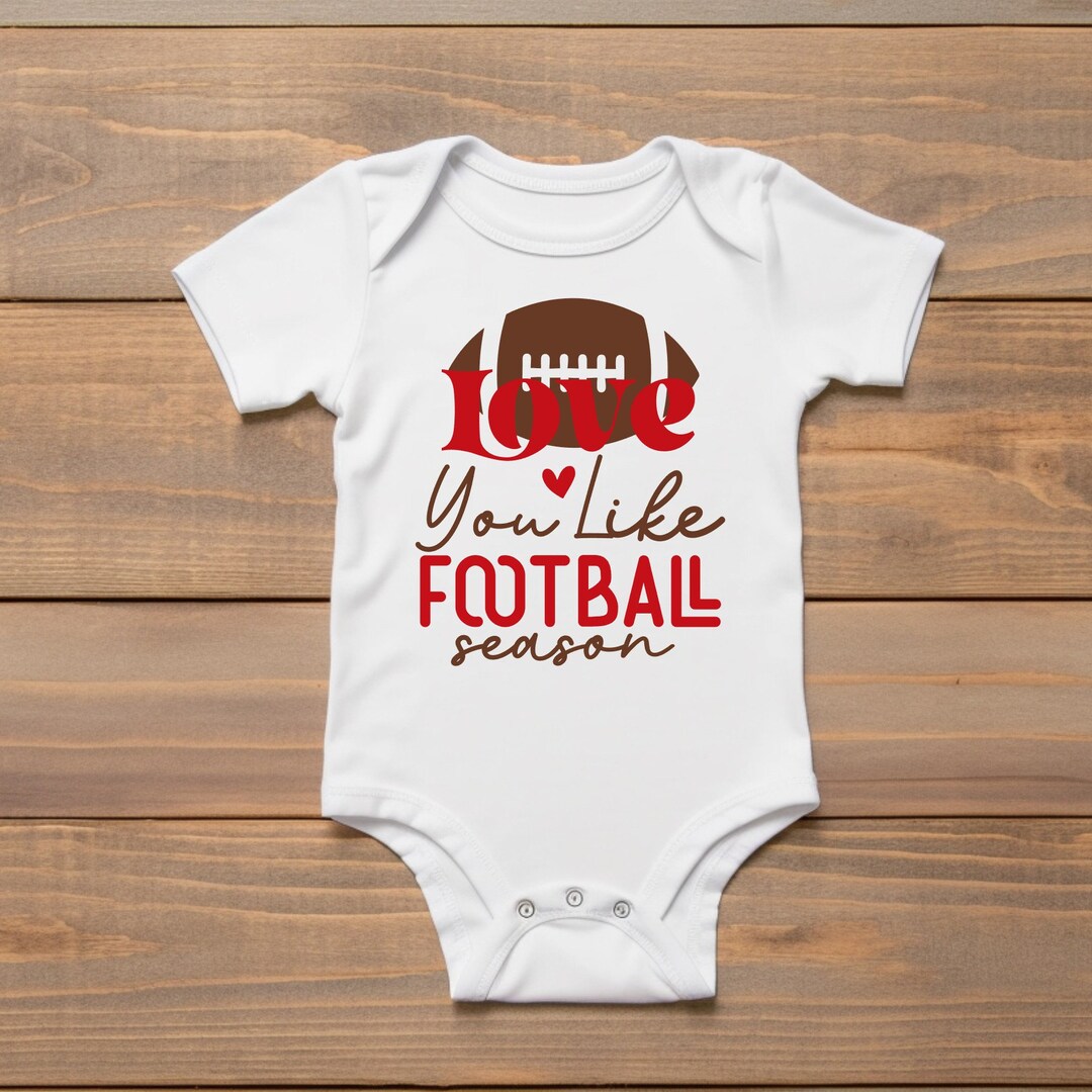 Love You Like Football Season, SVG, PNG, Red, Sublimation, Heat ...
