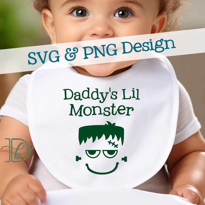 Daddy's Lil Monster SVG + PNG, Gold, HTV Design, Fall Baby Gift ...