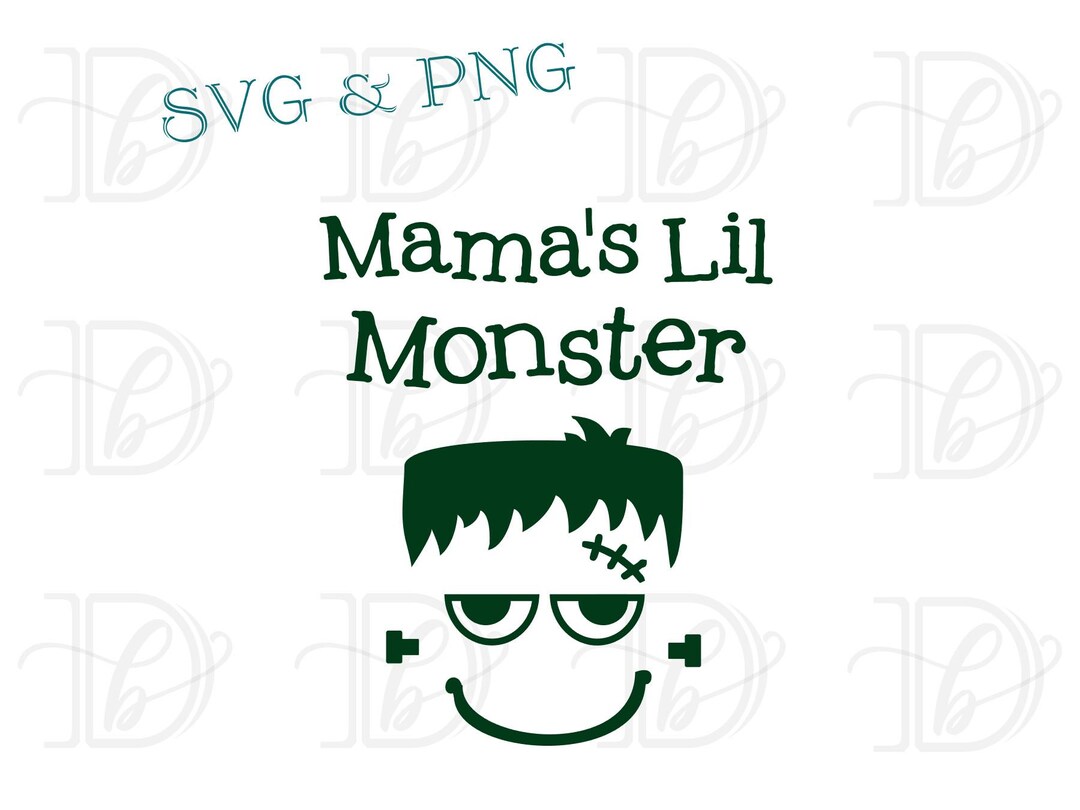 Mama's Lil Monster, SVG, PNG, HTV Design, Fall Baby Shower Gift ...