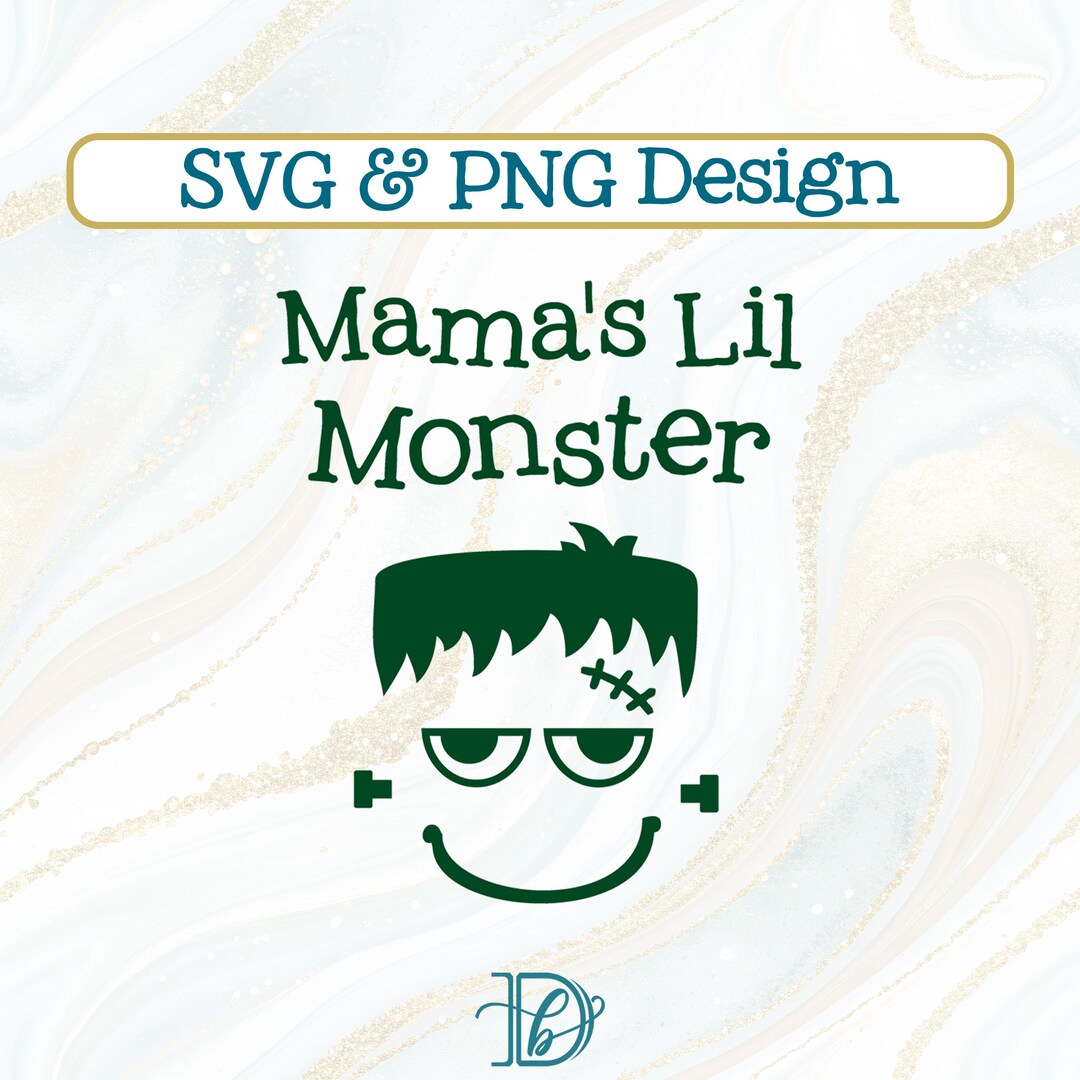 Mama's Lil Monster SVG + PNG, HTV Design, Fall Baby Shower Gift ...