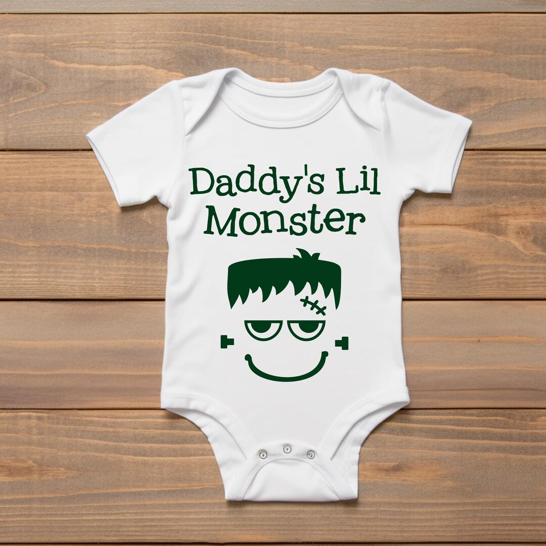Digital Download Daddy's Lil Monster, SVG, PNG, Gold, HTV Design, Fall ...
