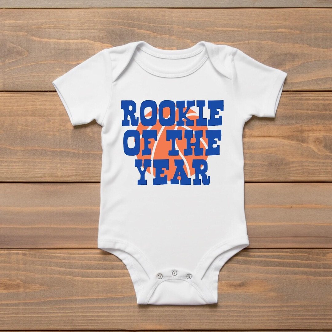 Rookie of the Year, SVG, PNG, Blue & Orange, Basketball Theme Baby ...