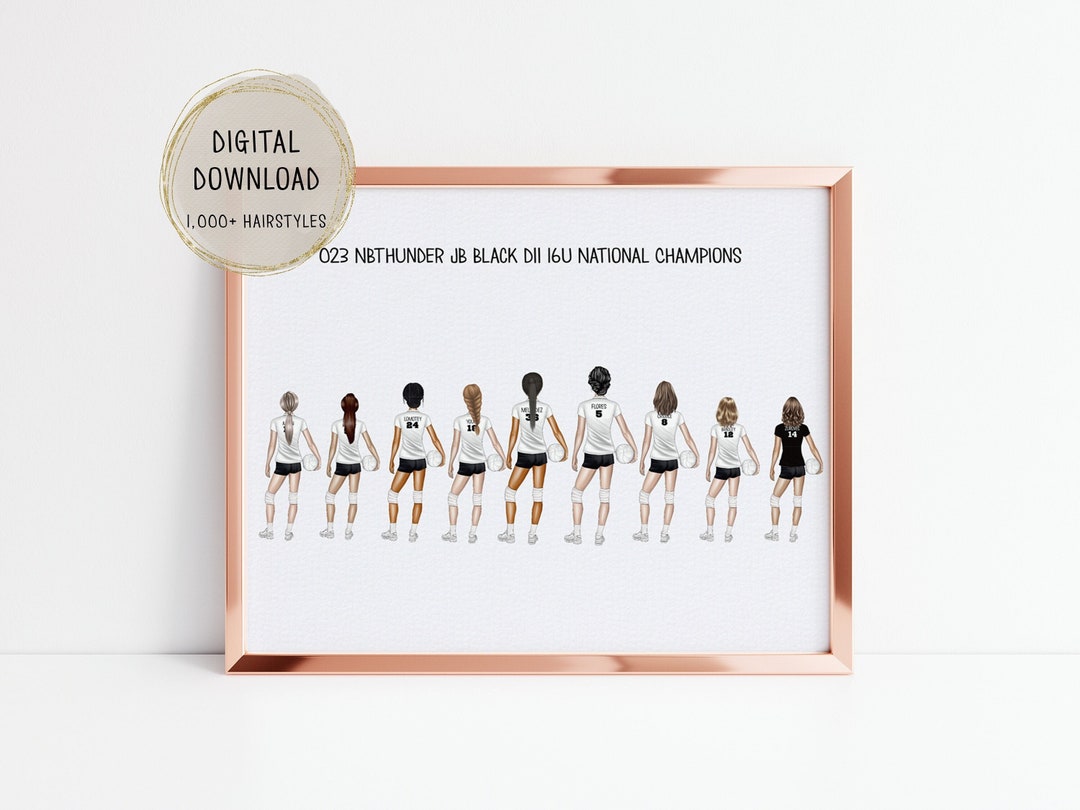 Personalized Volleyball Graduation Print, Volleyball Graduation Gift ...