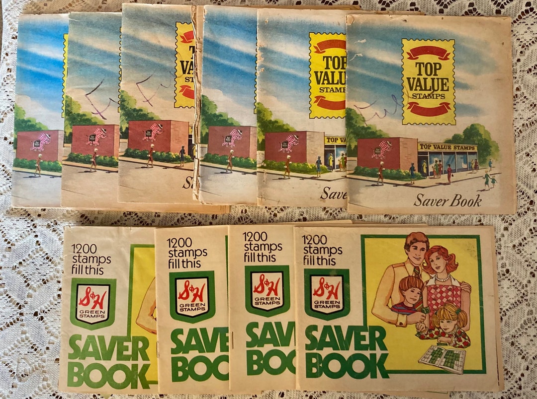 Stamp Redemption Booklets S&H Green Stamps and Top Value - Etsy