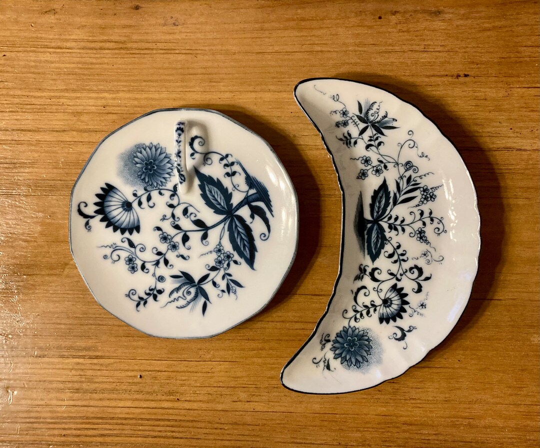 Arnart Blue Onion Bone Dish & Lemon Dish, Crossed Swords, Vintage - Etsy