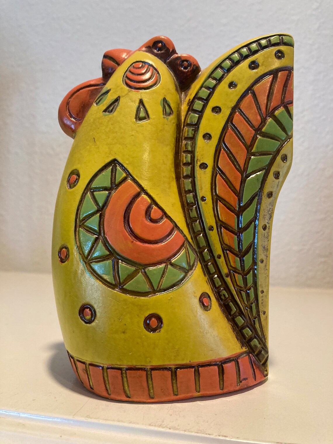 Paper Mache Rooster Coin Bank, Retro, 1960’s-70’s, - Etsy