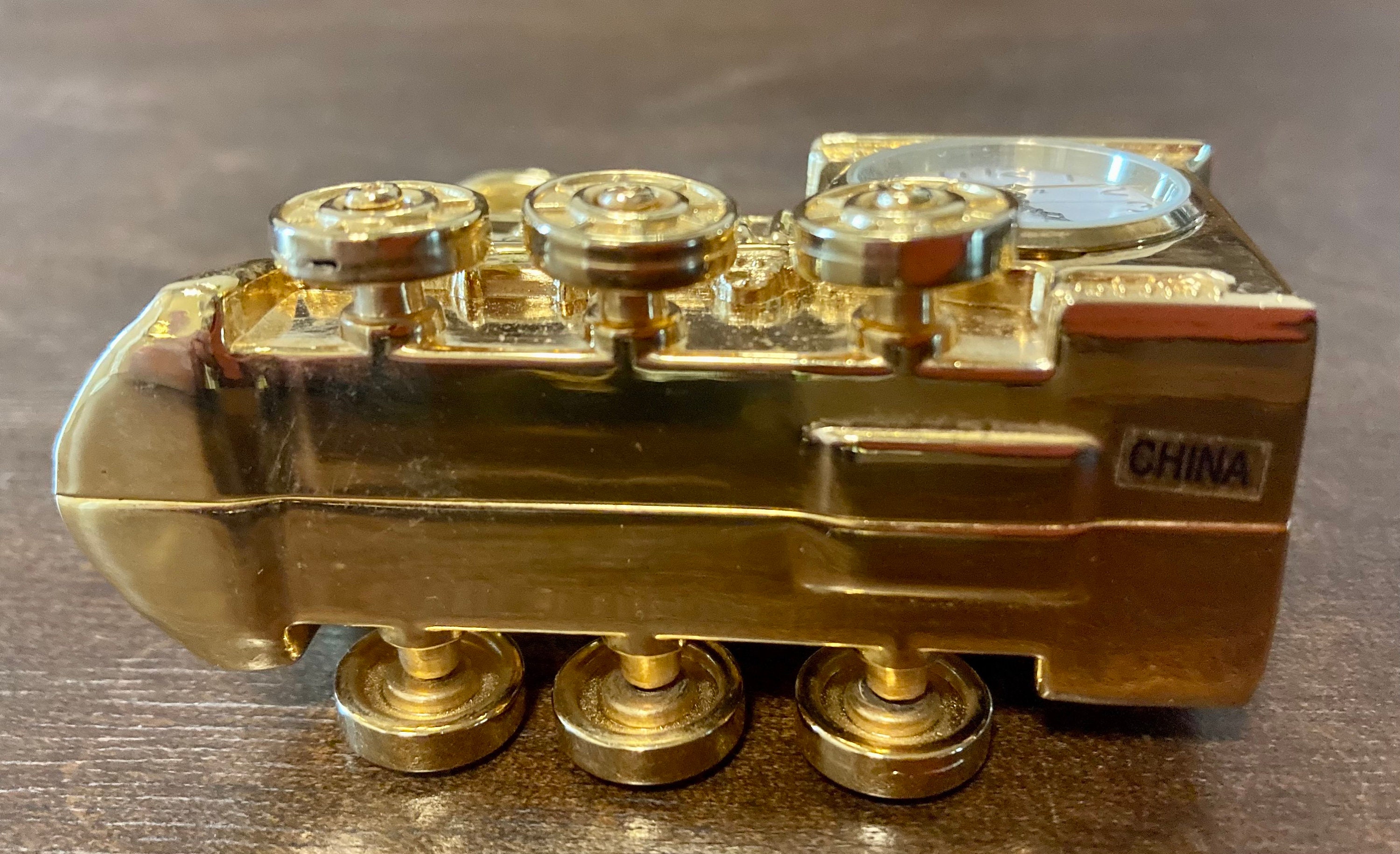 Elgin Miniature Train Clock Vintage - Etsy