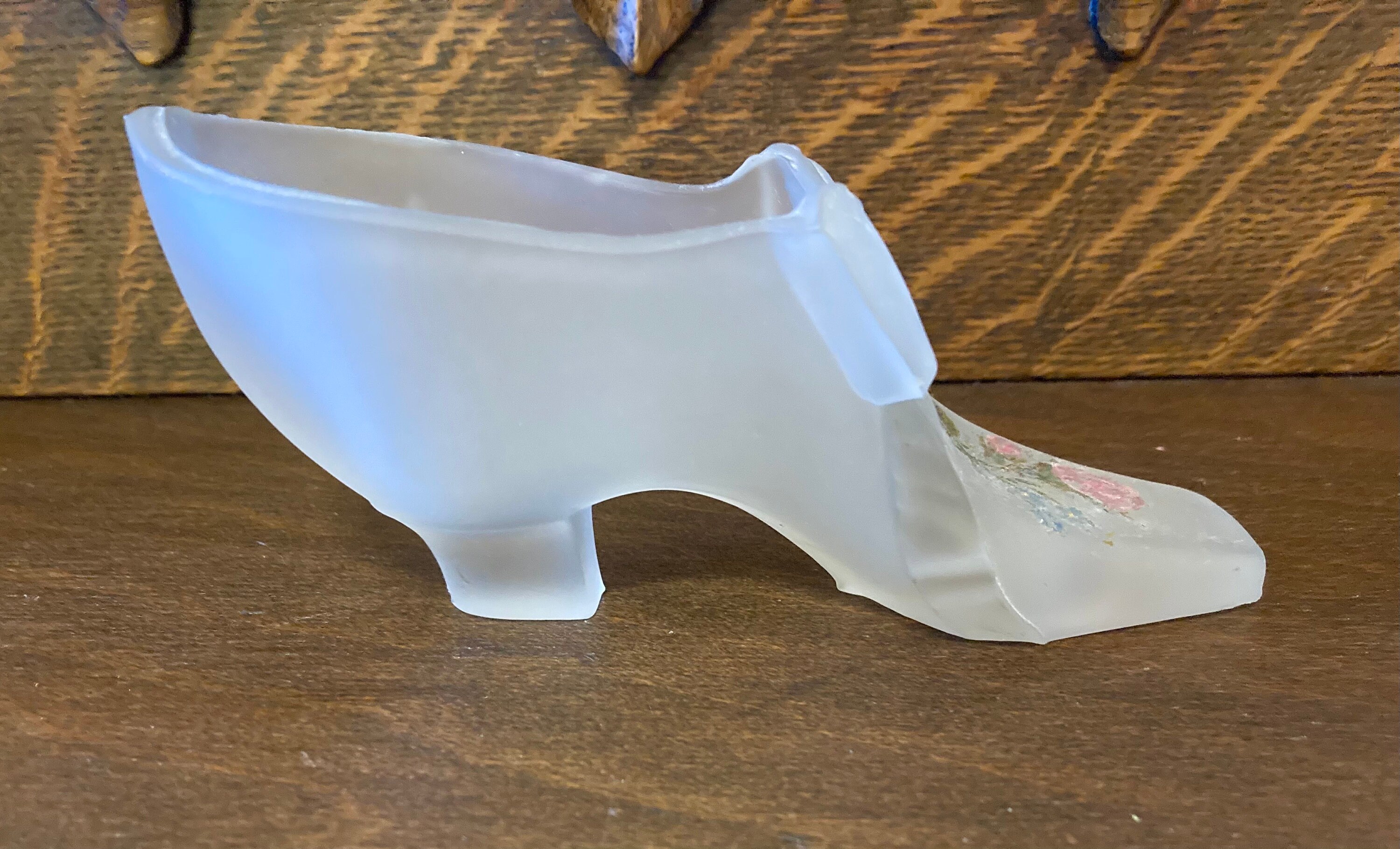 Gillinder & Sons Frosted Glass Shoe, Centennial Exposition - Etsy
