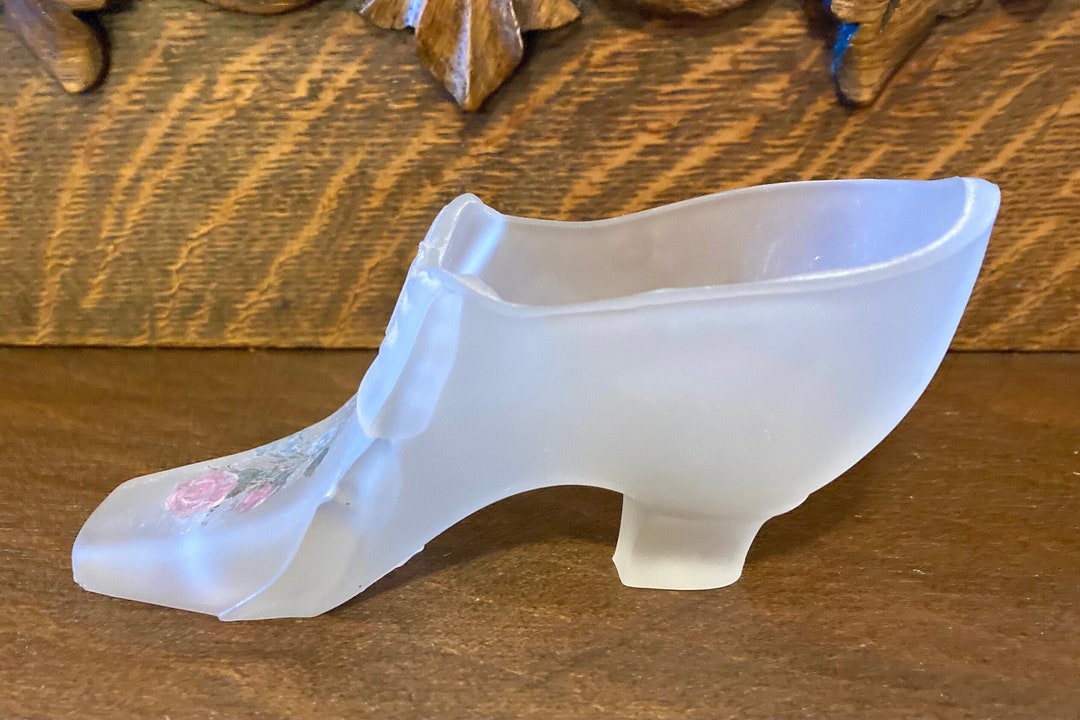 Gillinder & Sons Frosted Glass Shoe, Centennial Exposition - Etsy