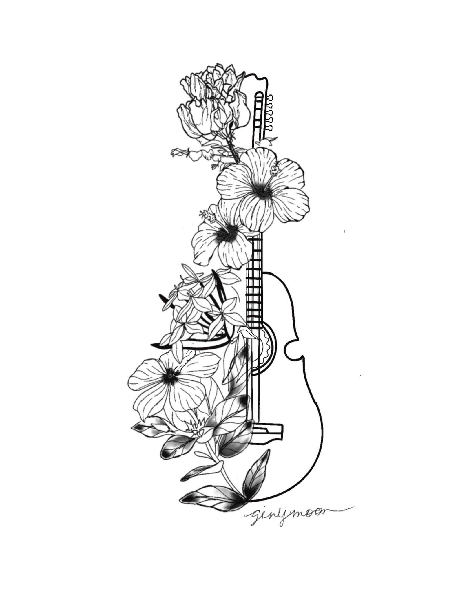 El Cuatro Puertorriqueño Instrumento Flash Sheet - Etsy