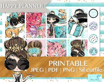 Tiffany Girls clipart Breakfast at Tiffany's graphics | Etsy