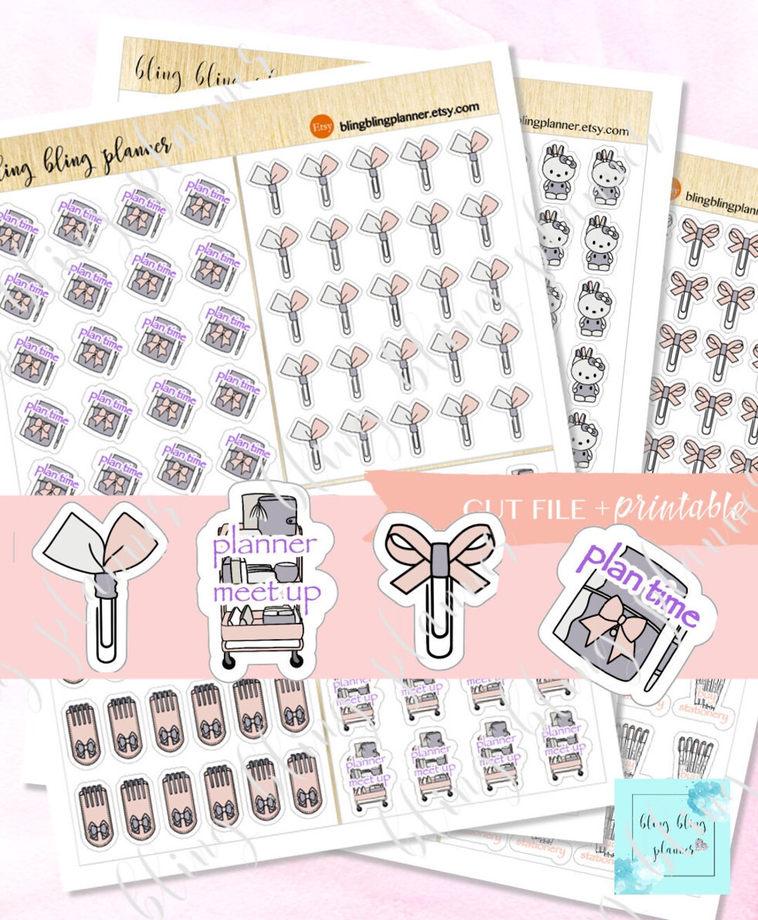 PLANNING TIME PRINTABLE Stickers, Functional Deco, Printable Planner ...