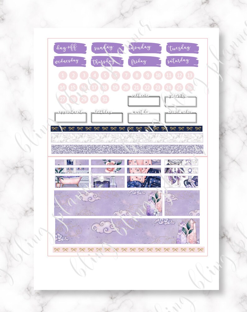 ME TIME Planner Stickers, RELAX Printable Planner Sticker, Planner ...