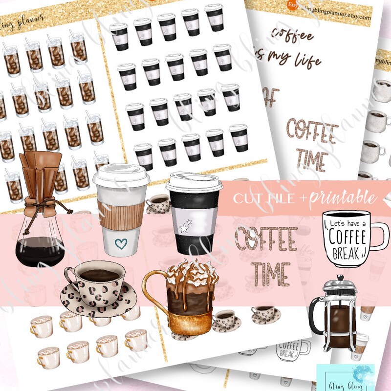 Coffee Stickers - Etsy