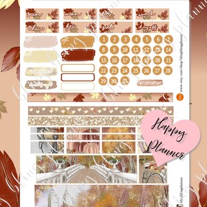 PRINTABLE HAPPY PLANNER Sticker, Fall Weekly Kit, Printable New York ...