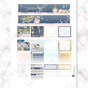 JANUARY PLANNER STICKERS, Printable January Stickers, Digital Planner ...