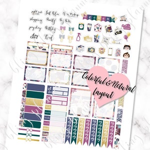 PRINTABLE PLANNER Sticker KIT, Bookworm Printable Planner Stickers ...