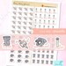 CUTE DAILY PLANNER Stickers, Printable Functional Stickers, Printable ...
