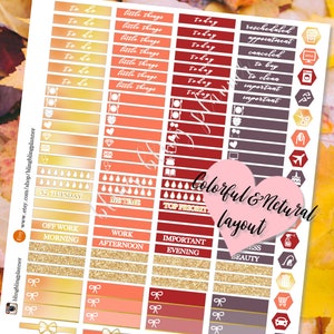 FALL PLANNER STICKERS, Fall Photo Planner Kit, Printable Autumn Sticker ...