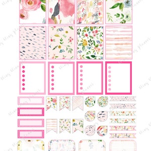 PLANNER STICKER WEEKLY, Digital Planner Kit, Erin Condren Style Planner ...