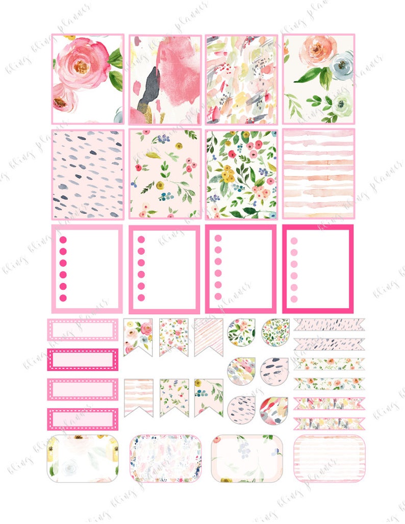 PLANNER STICKER WEEKLY Digital Planner Kit Erin Condren | Etsy