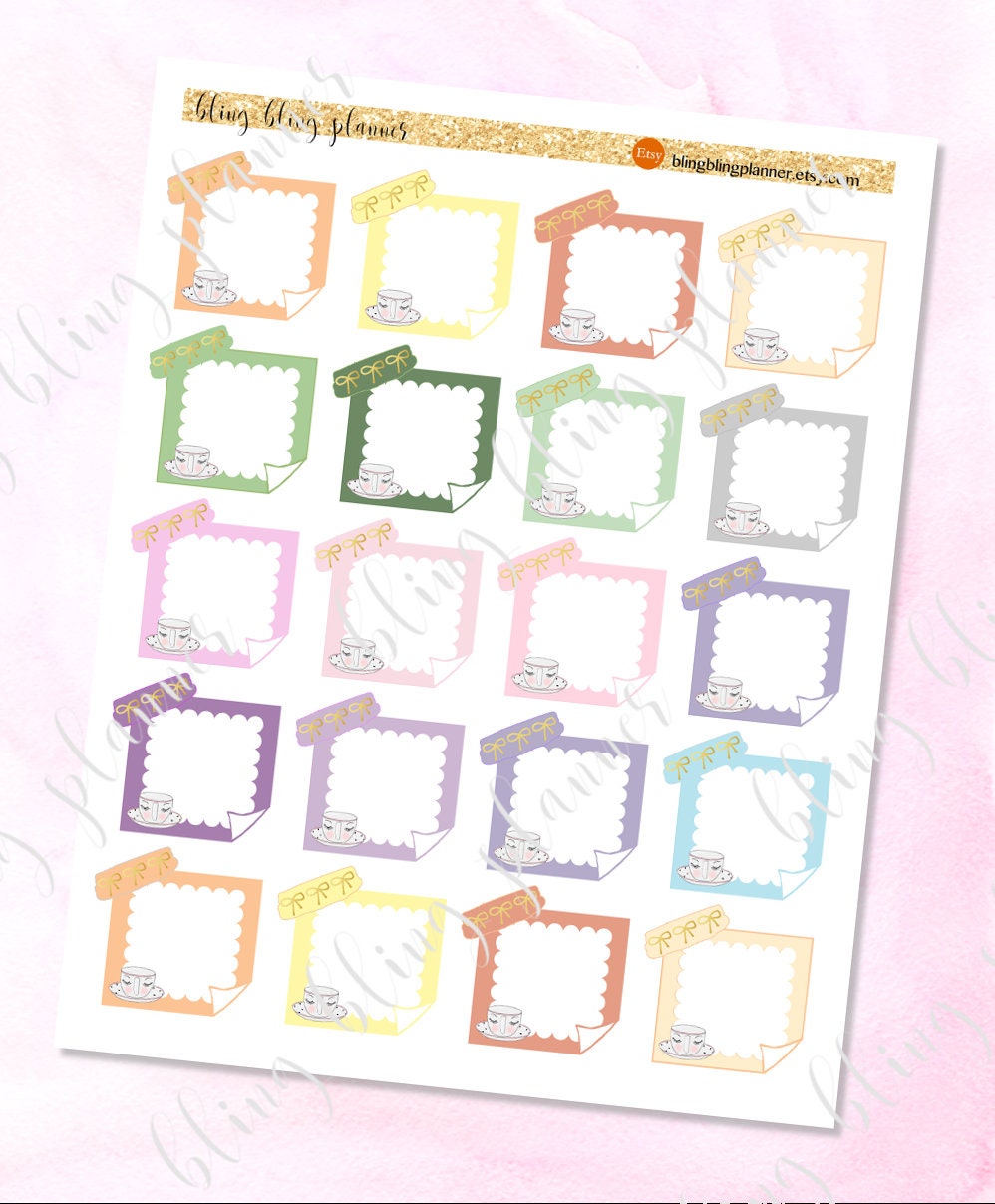NOTEPAD PRINTABLE Stickers, Printable Sticky Notes, Cute Printable ...