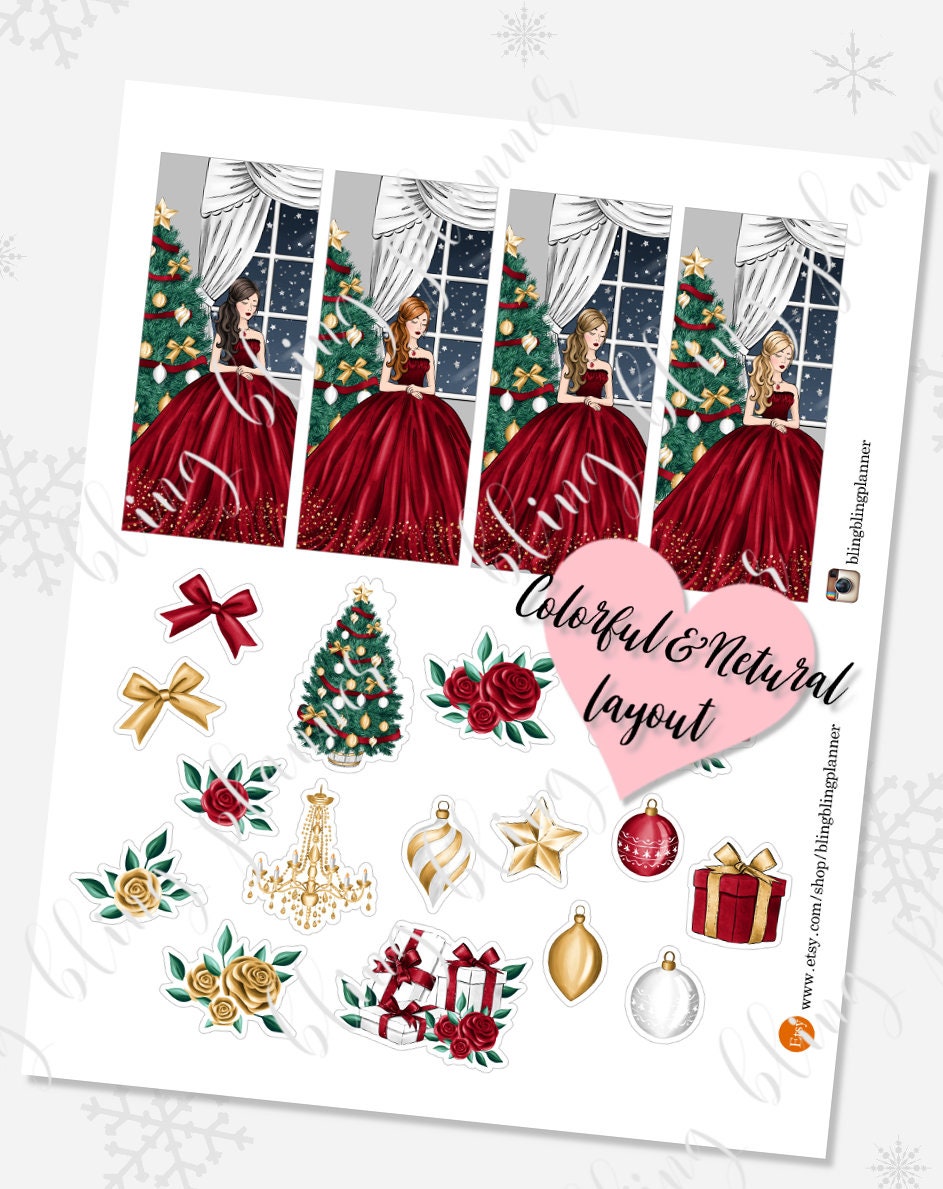 HOLIDAY PLANNER STICKERS Printable Christmas Planner - Etsy