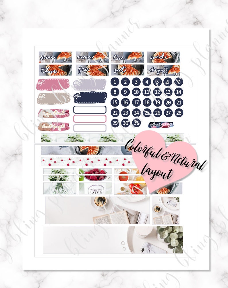 STAY AT HOME Printable Planner Stickers Cozy Home Stickers - Etsy
