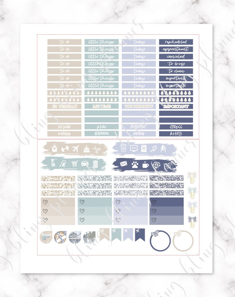TRAVEL Printable PLANNER STICKER, Vacation Planner Sticker, Printable ...