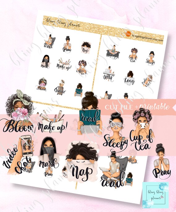 DAILY PLANNER DECO Stickers Nap Time Sticker Printable Daily | Etsy
