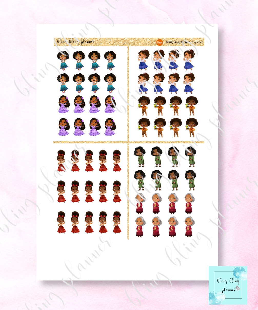 MIRACLE FAMILY STICKERS, Printable Encanto Stickers, Printable Mirabel ...