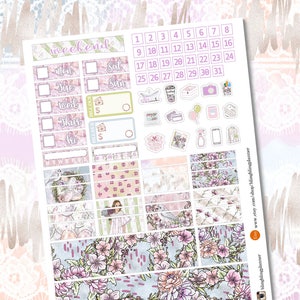 PRINTABLE PLANNER STICKERS, Spring Planner Weekly Kit, Flower Planner ...