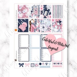WINTER PRINTABLE PLANNER Stickers, Winter Snow Printable Kit, Let It ...