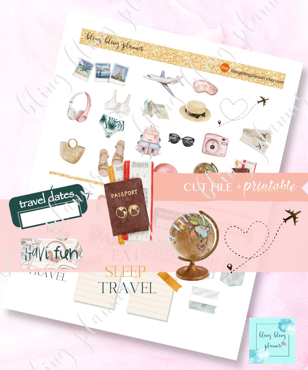 TRAVEL PLANNER STICKERS Road Trip Planner Deco Travel - Etsy Hong Kong