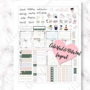 MINDFULNESS PLANNER STICKERS, Relax at Home Printable Planner Stickers ...